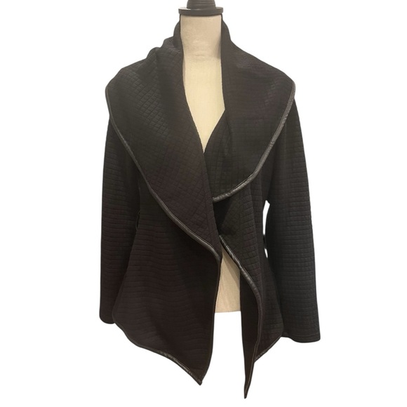 Love Tree | Jackets & Coats | Love Tree Black Quilted Wrap Jacket ...